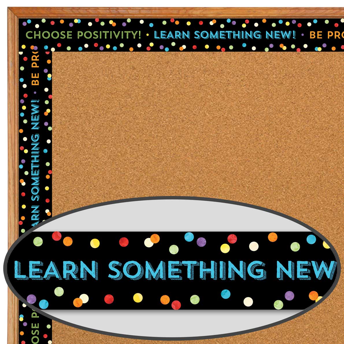 Celebrate Learning Think Positive Straight Borders - 1 border trim