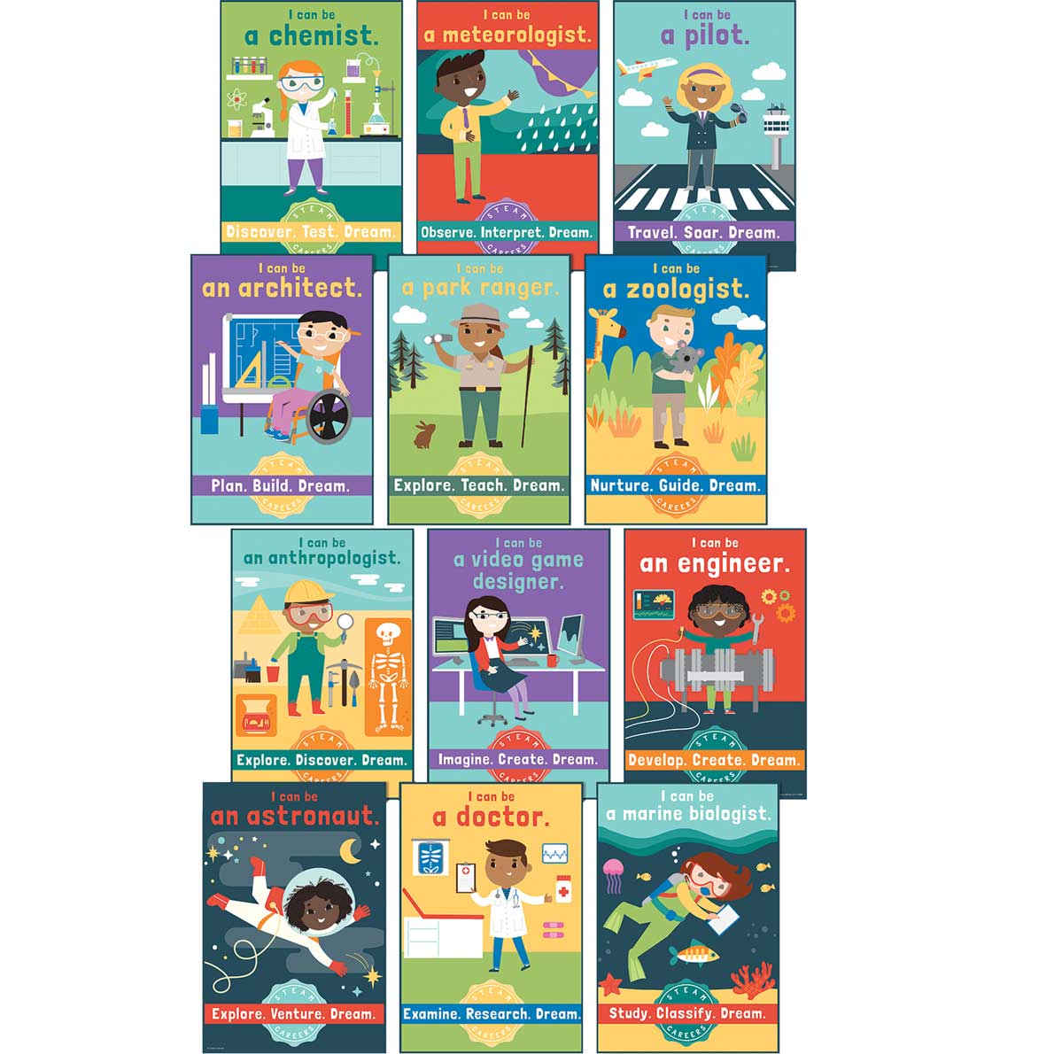 STEAM Careers Bulletin Board Set