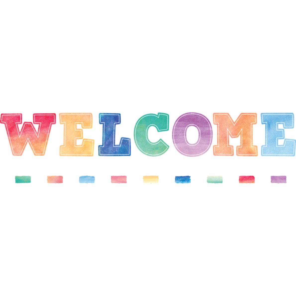 Watercolor Welcome Bulletin Board Set