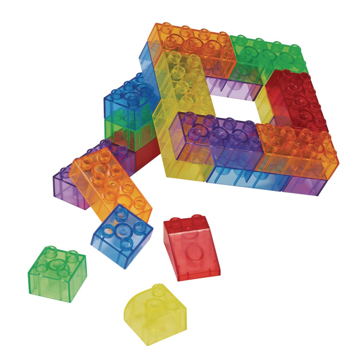 Excellerations® Translucent Building Bricks - 206 Pieces
