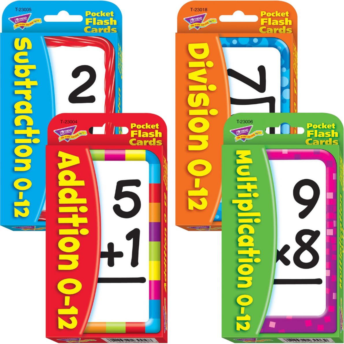 Math Facts Combo Set Pocket Flash Cards