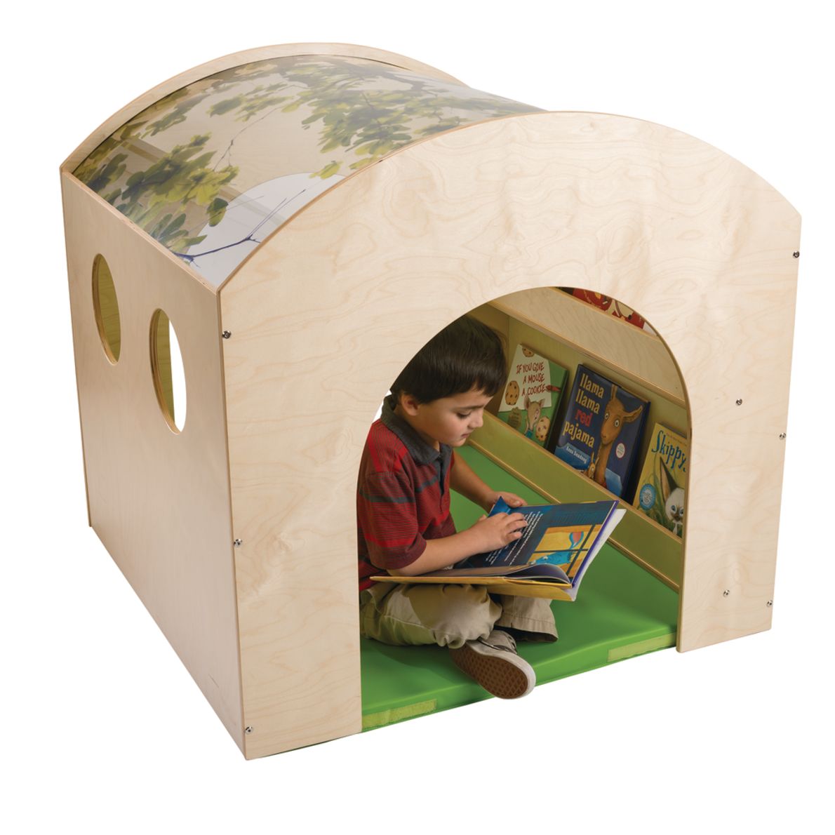 Indoor Nature Reading Nook with Floor Mat - Ready to Assemble