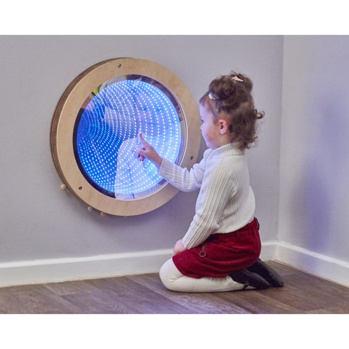 Light up Circular Infinity Mirror 20" dia.