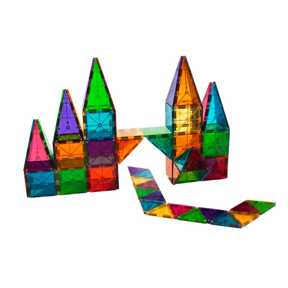Magna-Tiles® Clear Colors - 100 Pieces