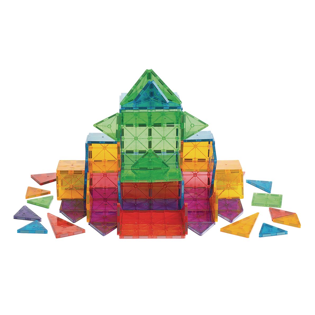 Magna-Tiles® Clear Colors - 100 Pieces