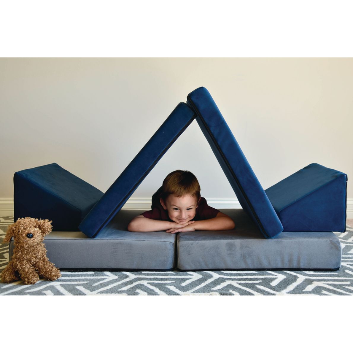 The Whatsit Modular Sofa - Gray/Navy