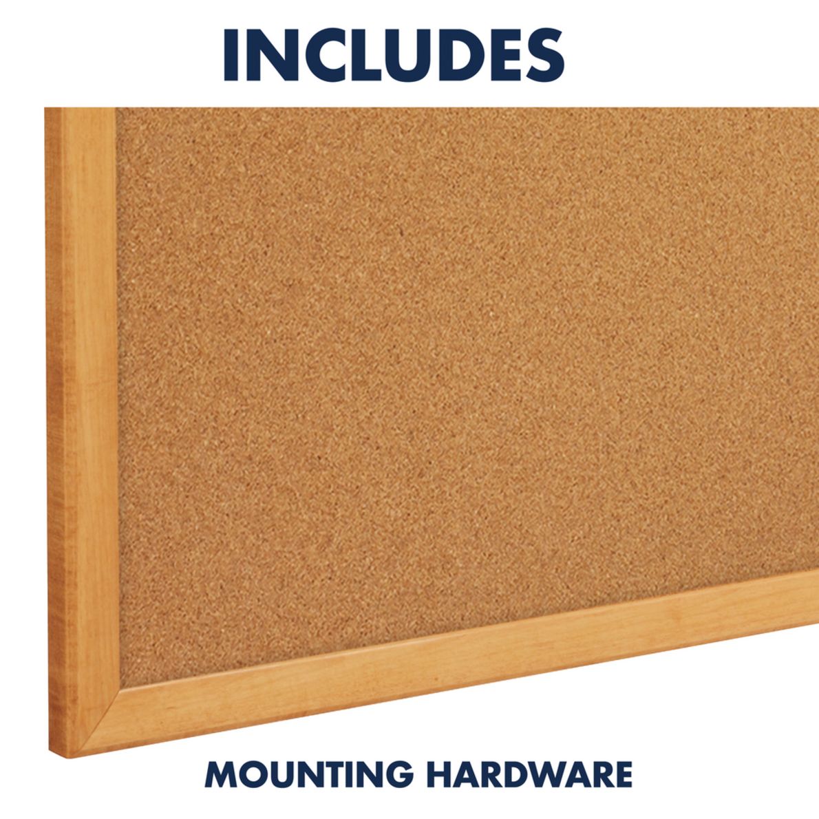 Quartet Classic Cork Bulletin Board, 60" x 36", Oak Finish Frame