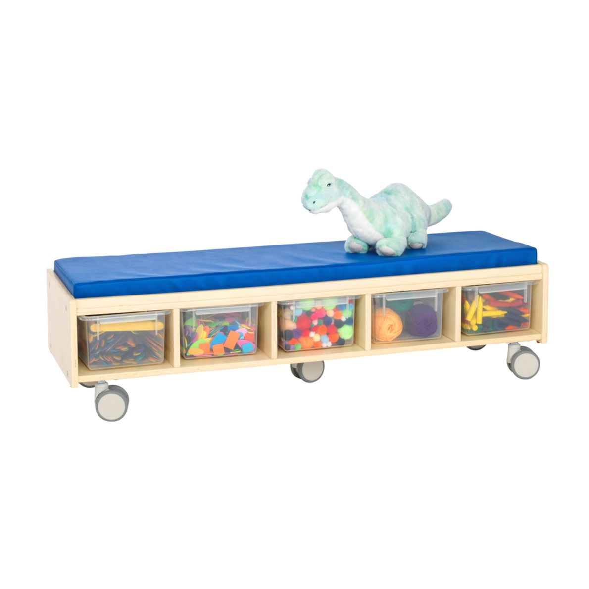 Environments® Mobile Bench Seating with Storage - Assembled