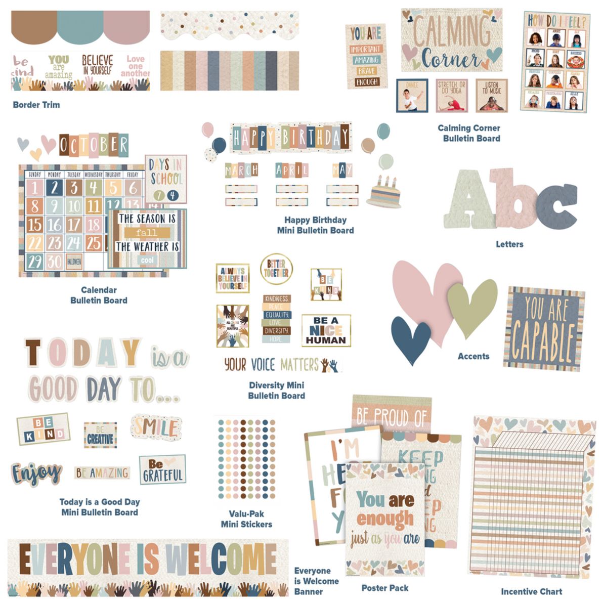 Everyone is Welcome Classroom Décor Set