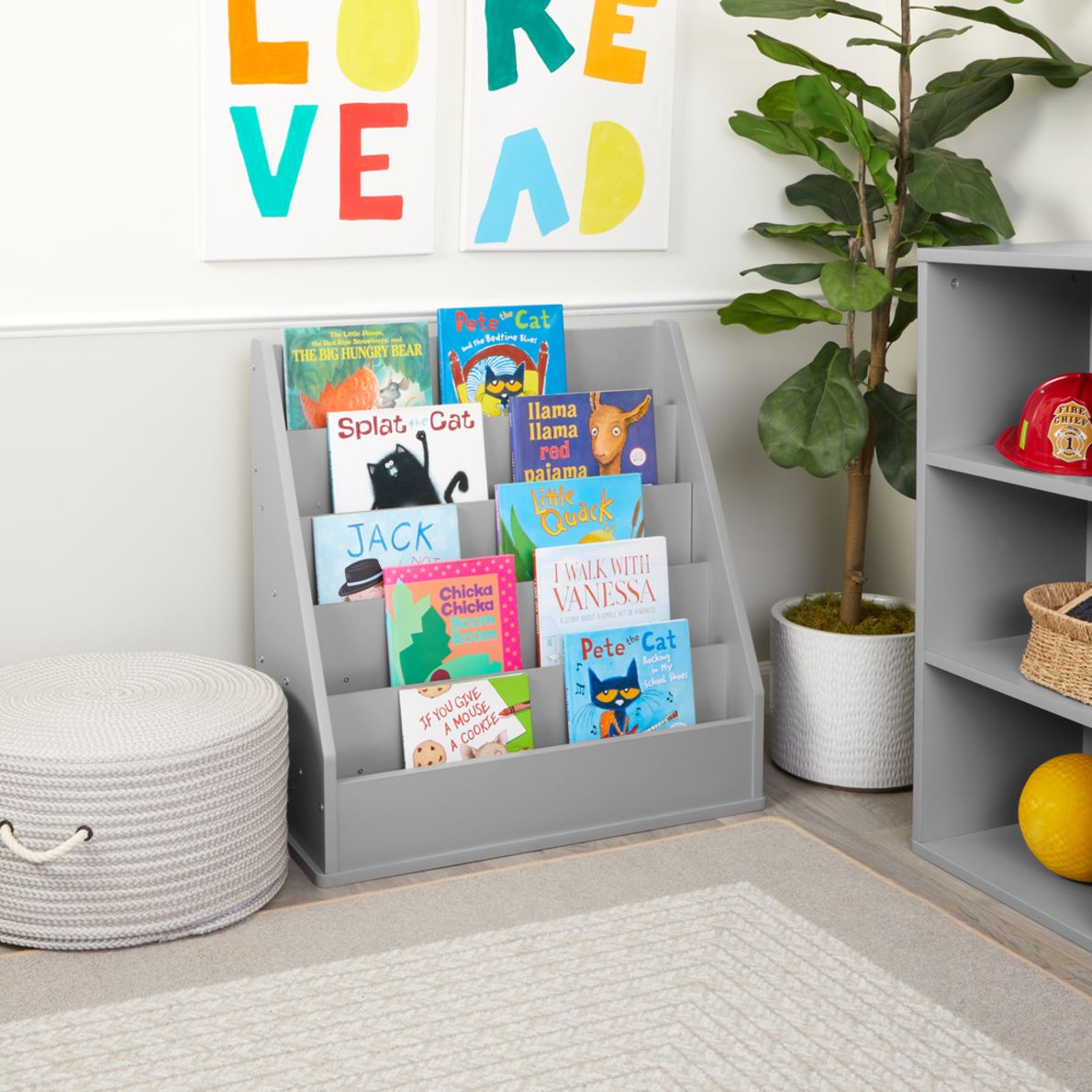 Gray Laminate Book Display - Light Gray