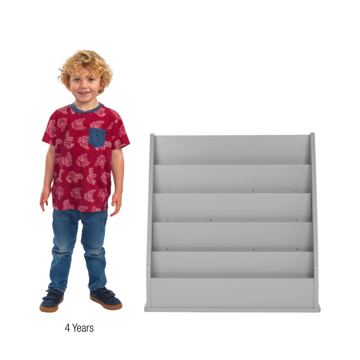 Gray Laminate Book Display - Light Gray