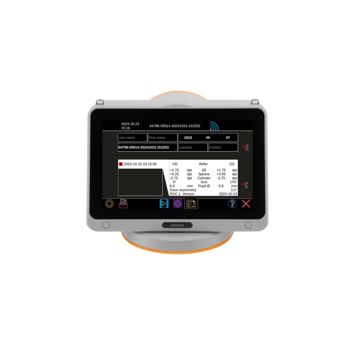 Vision Screener PlusOptix S20 with Wrist Strap and Carrying Case