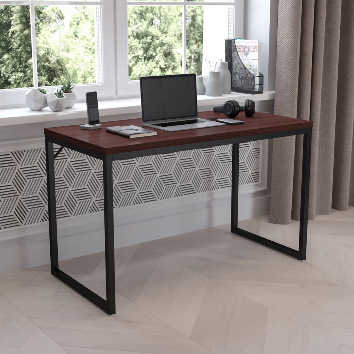 Tiverton Industrial Modern Desk - Commercial Grade Office Computer Desk ...