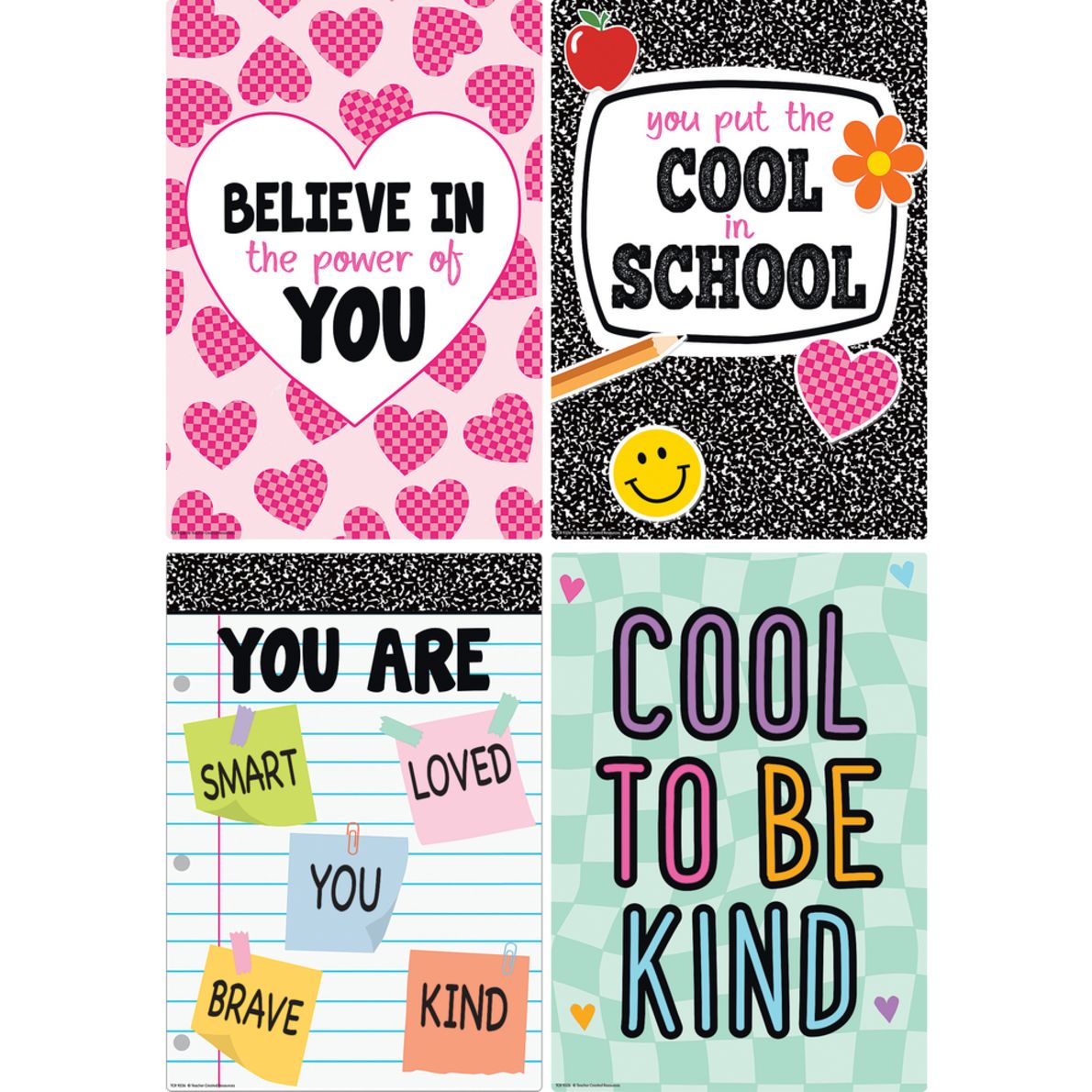 Cool for School Positive Sayings Small Poster Pack