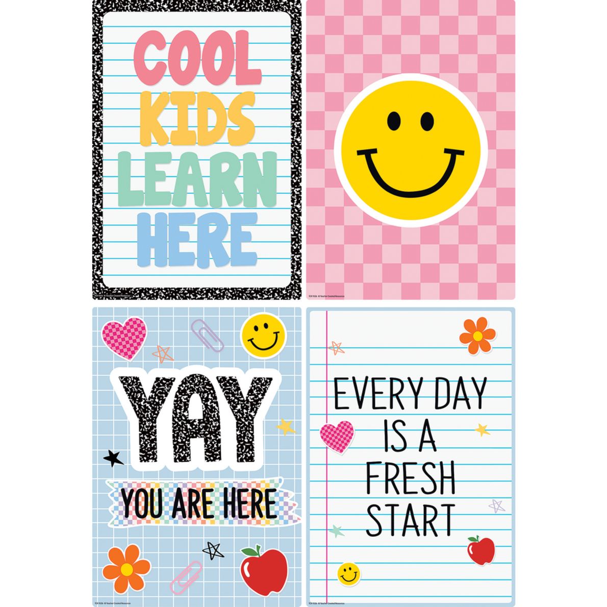 Cool for School Positive Sayings Small Poster Pack