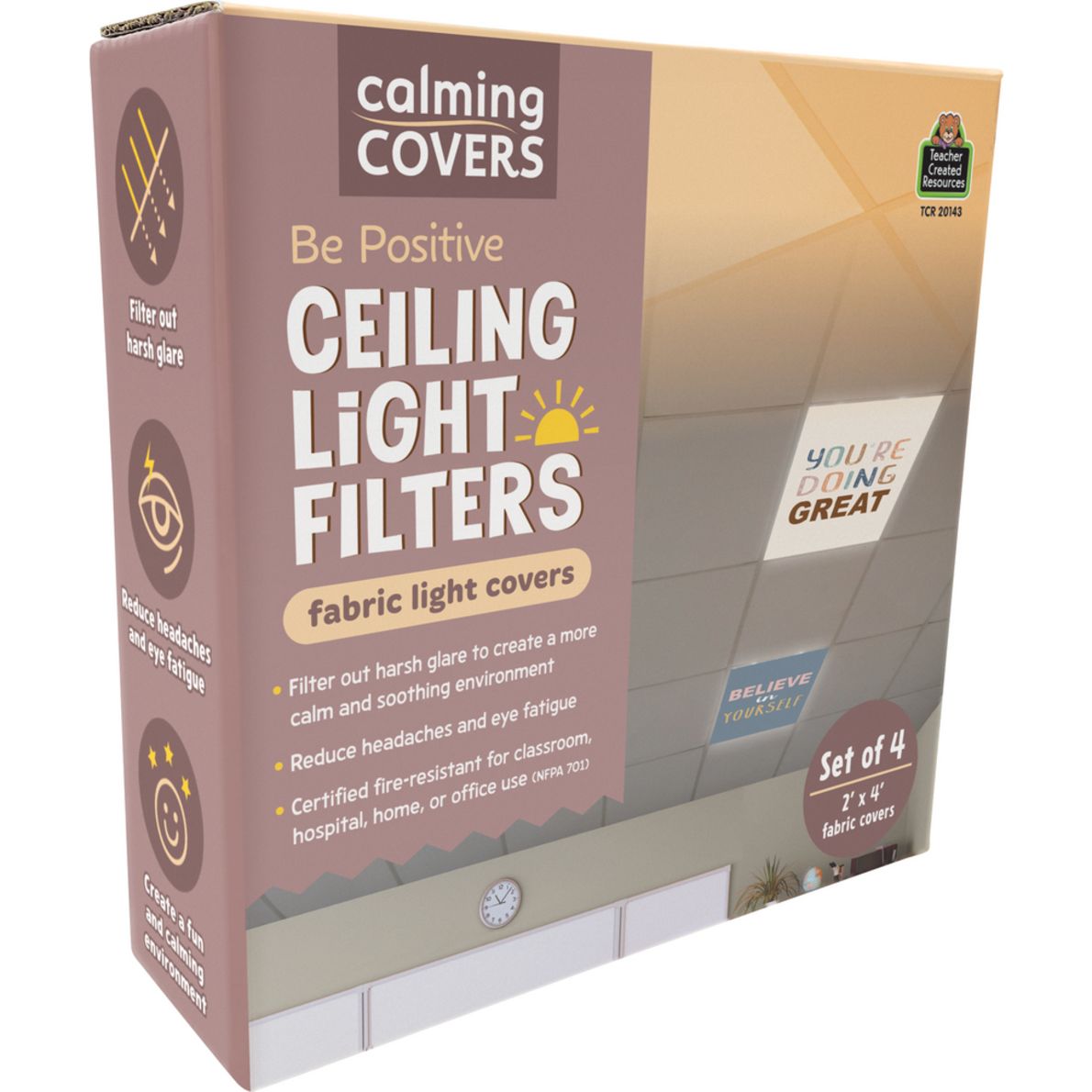 Be Positive Calming Covers Ceiling Light Filters
