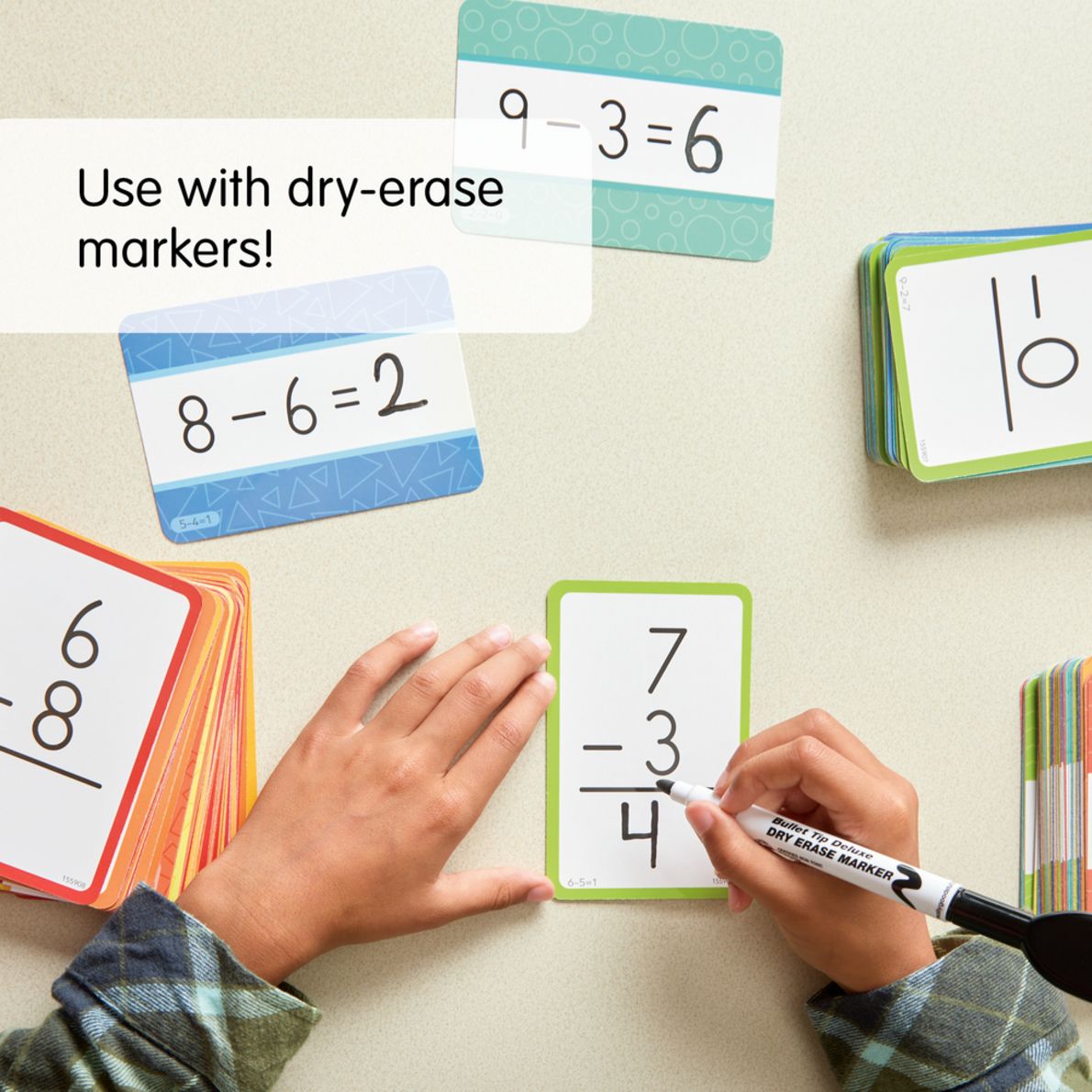 Math Flash Cards - Counting 0-20, Addition and Subtraction - 3 deck set