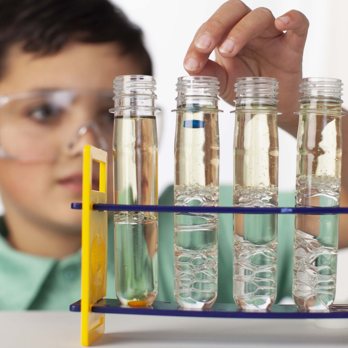 Steve Spangler Science® Large Plastic Test Tubes with Caps and Rack - 6 ...