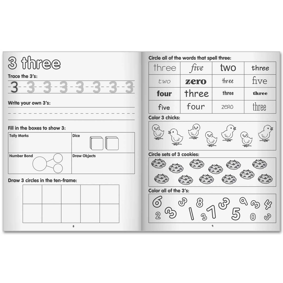 My Numbers Through 10 Journals