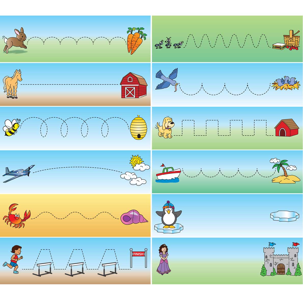 Here-To-There Early Writing Patterns Set