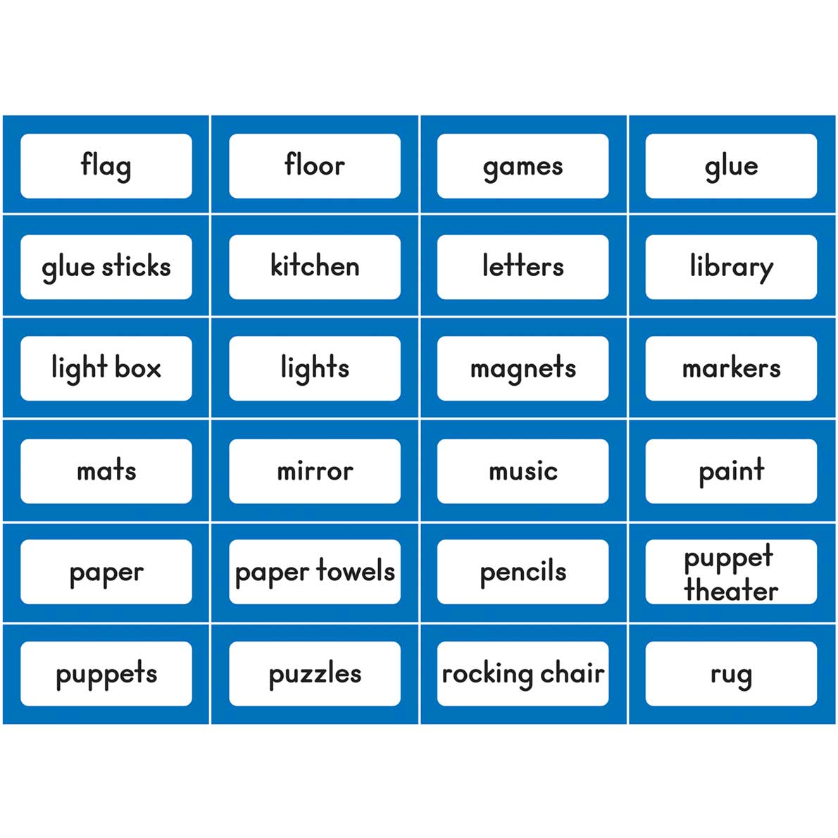 Early Childhood Classroom Labels