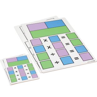 Fact Family Dry Erase Boards - Multiplication And Division - 6 boards