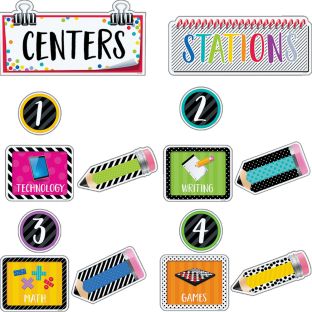 Painted Palette Calendar Bulletin Board Set