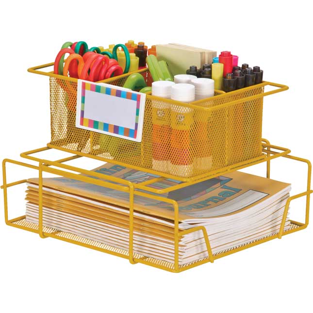 Wire Works Group Materials Caddies™ With Label Holders - Set Of 4 ...